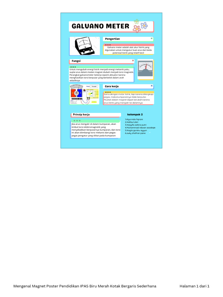 Galvanometer: Fungsi dan Cara Kerja | PDF