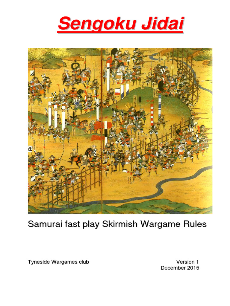 Samurai Quick Play Skirmish Rules | PDF | Samurai | Armour