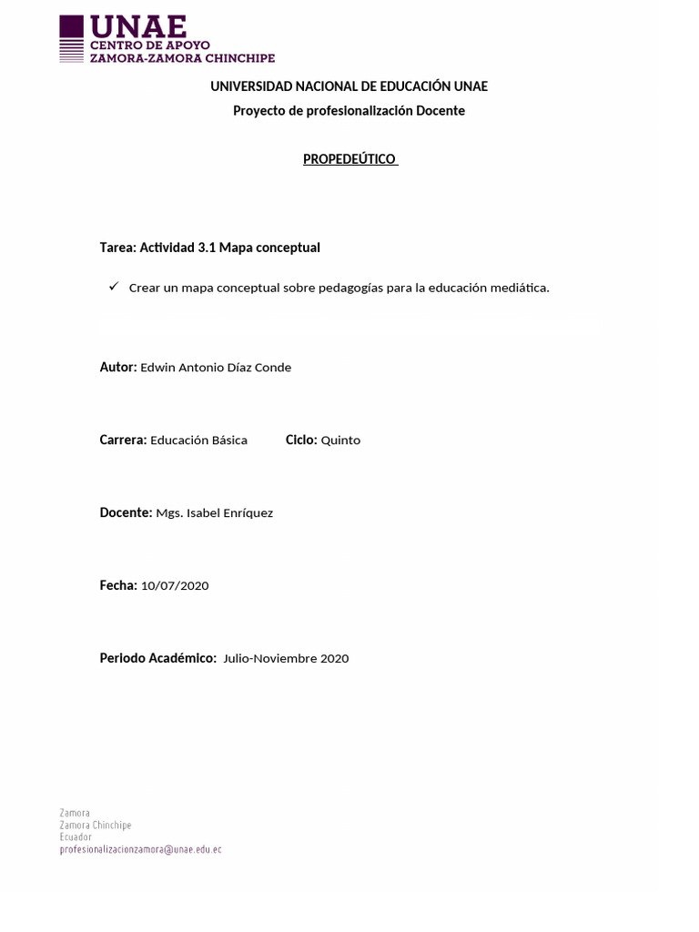 Actividad 3.1 Mapa Conceptual | PDF