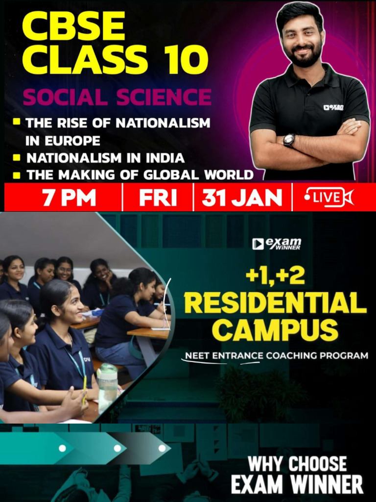 Exam Winner Cbse 10 Social Yt Live Notes | PDF