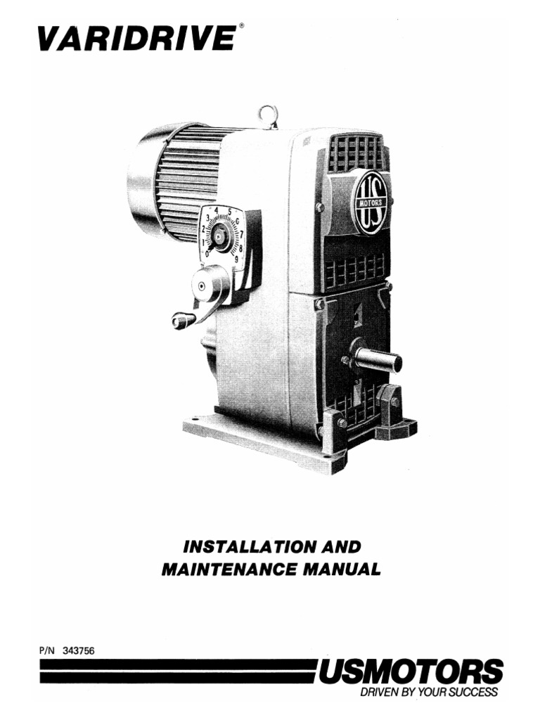 In309-19 (Varidrive IOM Manual) | PDF