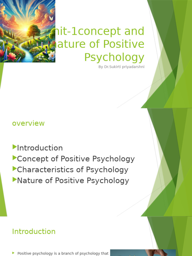 Unit-1 | PDF | Positive Psychology | Psychology