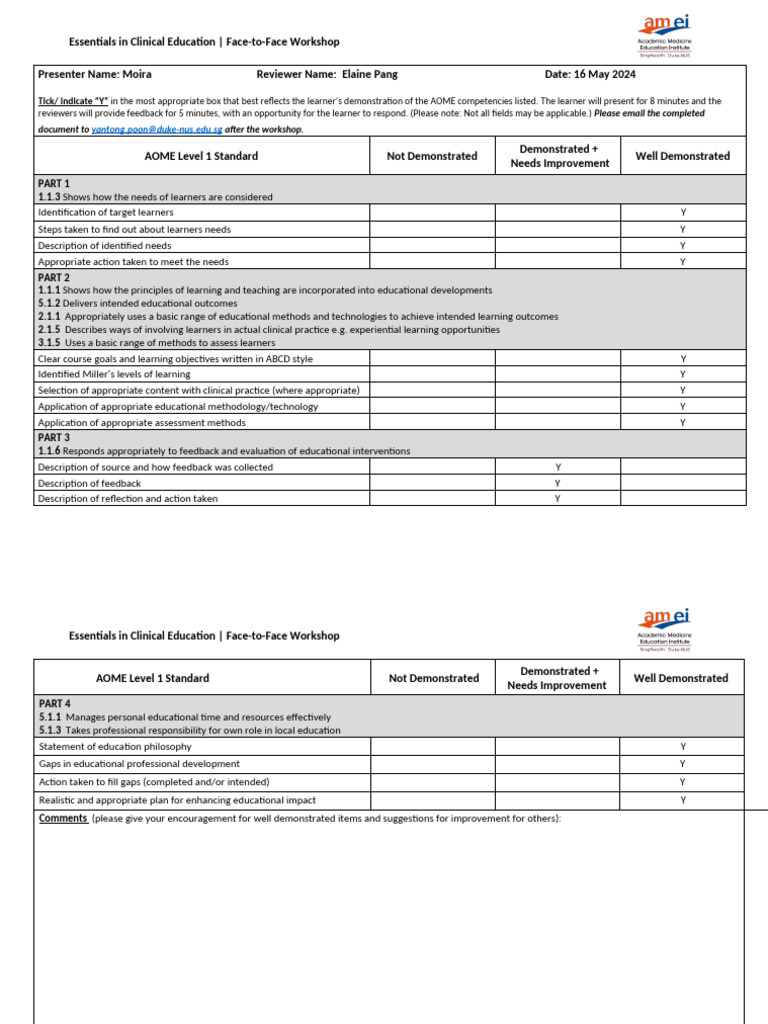 F2F - ScoringRubric - 16 May 2024 | PDF | Learning | Educational Assessment