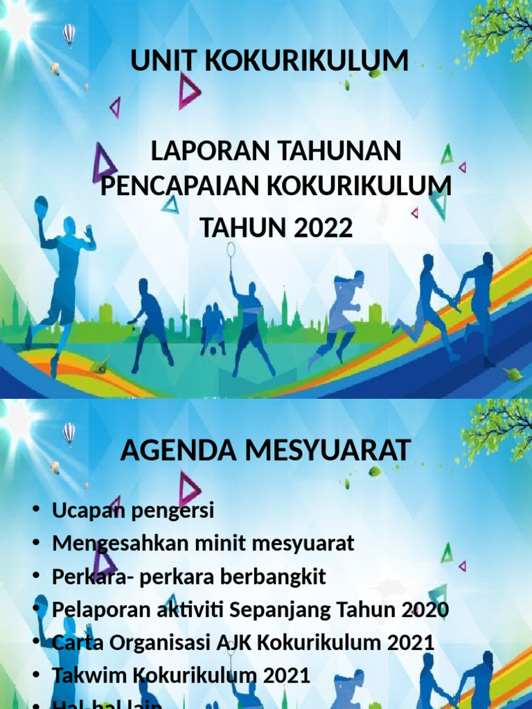 LAPORAN UNIT KOKURIKULUM 2022 | PDF LAPORAN UNIT KOKURIKULUM 2022 | PDF