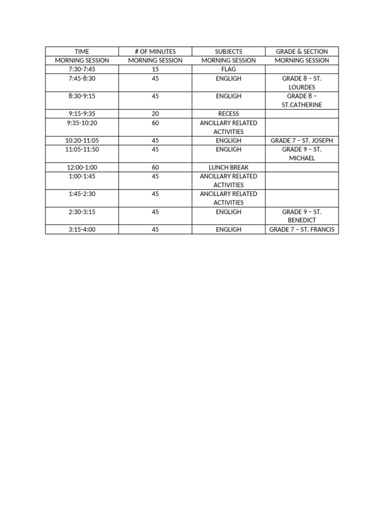 TEACHER'S PROGRAM | PDF