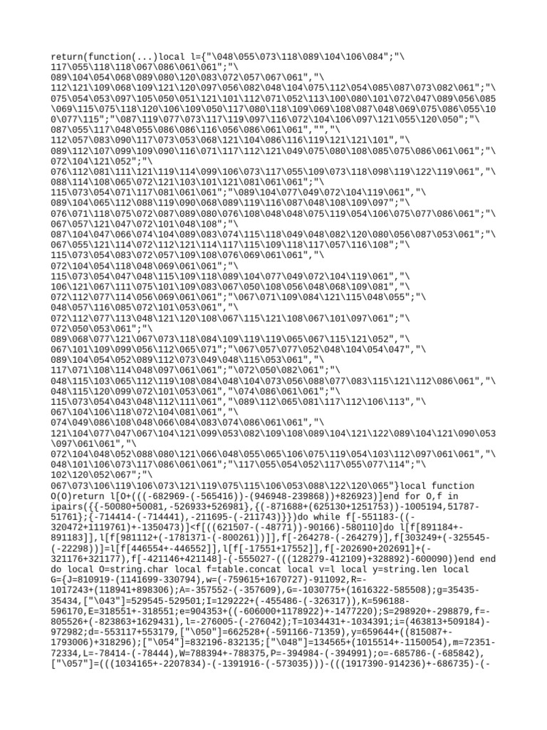 menuHT Obfuscated Lua | PDF