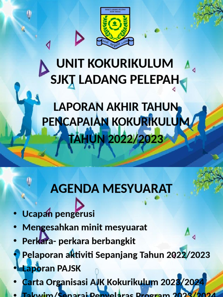 Laporan Akhir Unit Kokurikulum 2022-2023 | PDF
