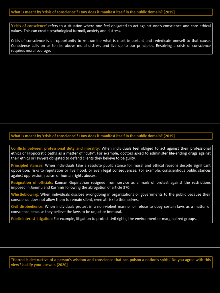 Ethics in Administration - 4 | PDF | Conscience | Governance