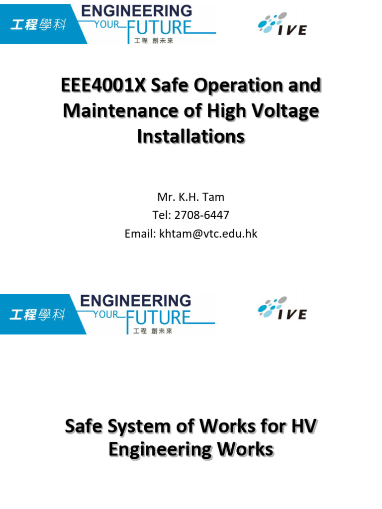 EEE4001X_Ch 2c_v2 - Safe operation and maintenance of high voltage ...