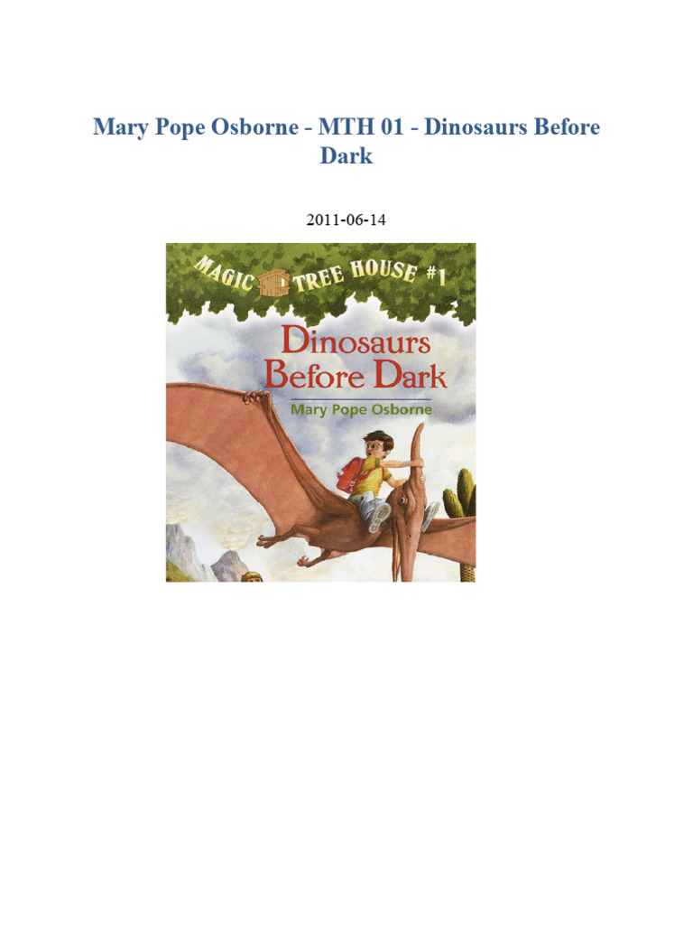 1 Dragons - Mary-Pope-Osborne-Magic-Tree-Hou | PDF