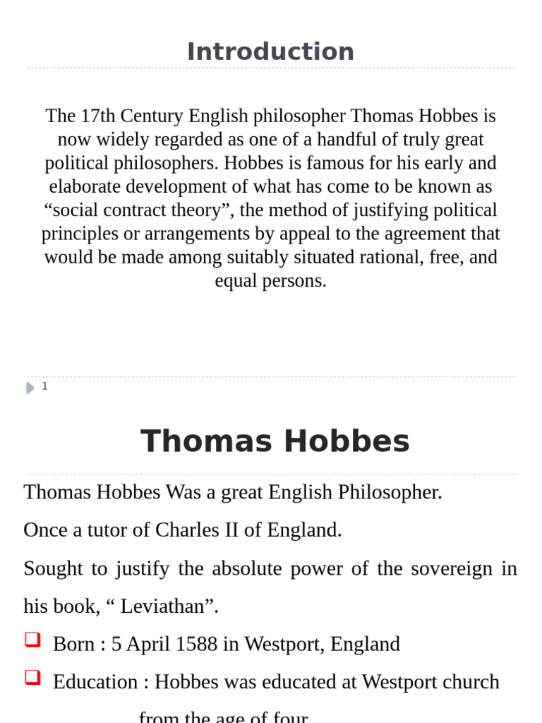 Thomashobbesandthesocialcontract 200329194315 | PDF | Social Contract ...