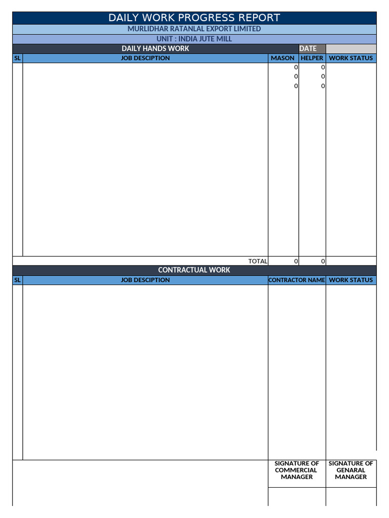 Daily Progress Report | PDF
