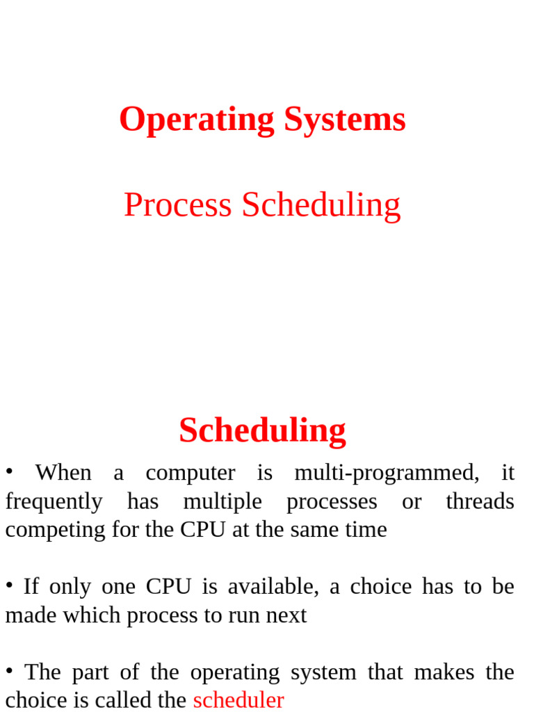3.OS Process Scheduling | PDF | Scheduling (Computing) | Process ... 3.OS Process Scheduling | PDF | Scheduling (Computing) | Process ...