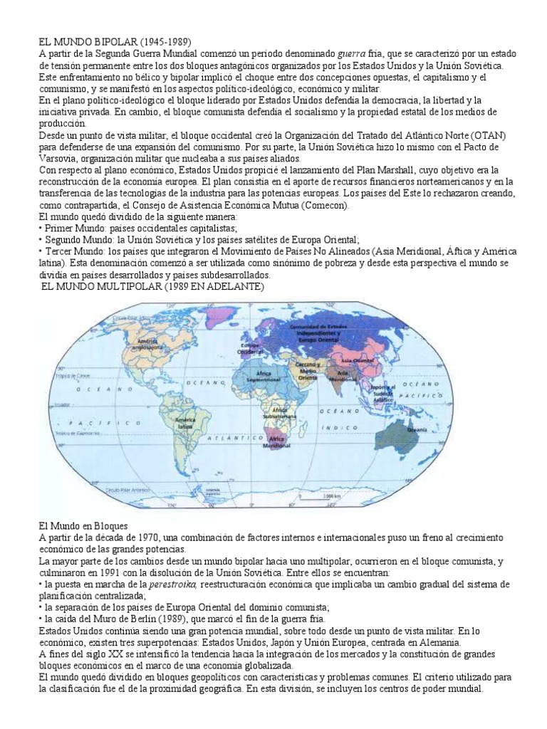 El Mundo Bipolar | PDF | Guerra Fría | Unión Soviética