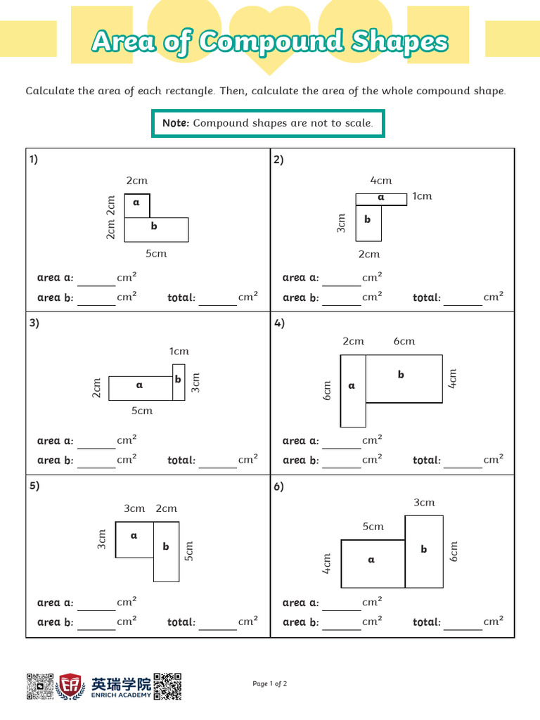 Yr 6-Calculating-The-Area-Of-Compound-Shapes-Worksheet | PDF ...