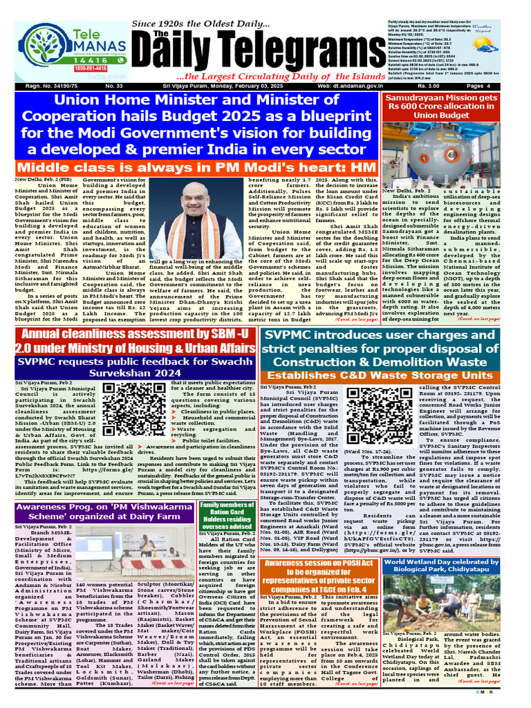 #The Daily Telegrams Feb 3 | PDF | Waste Management | Nuclear Power