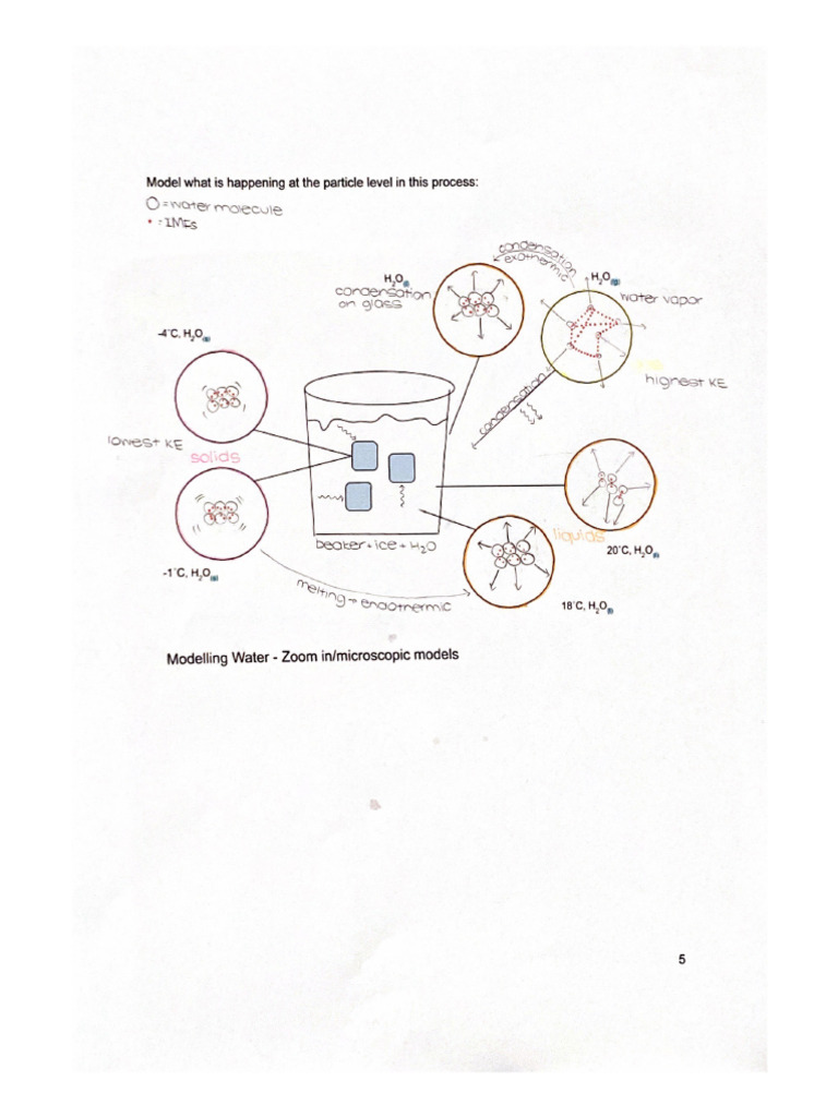Model What Is Happening at The Particle Level in This Process | PDF