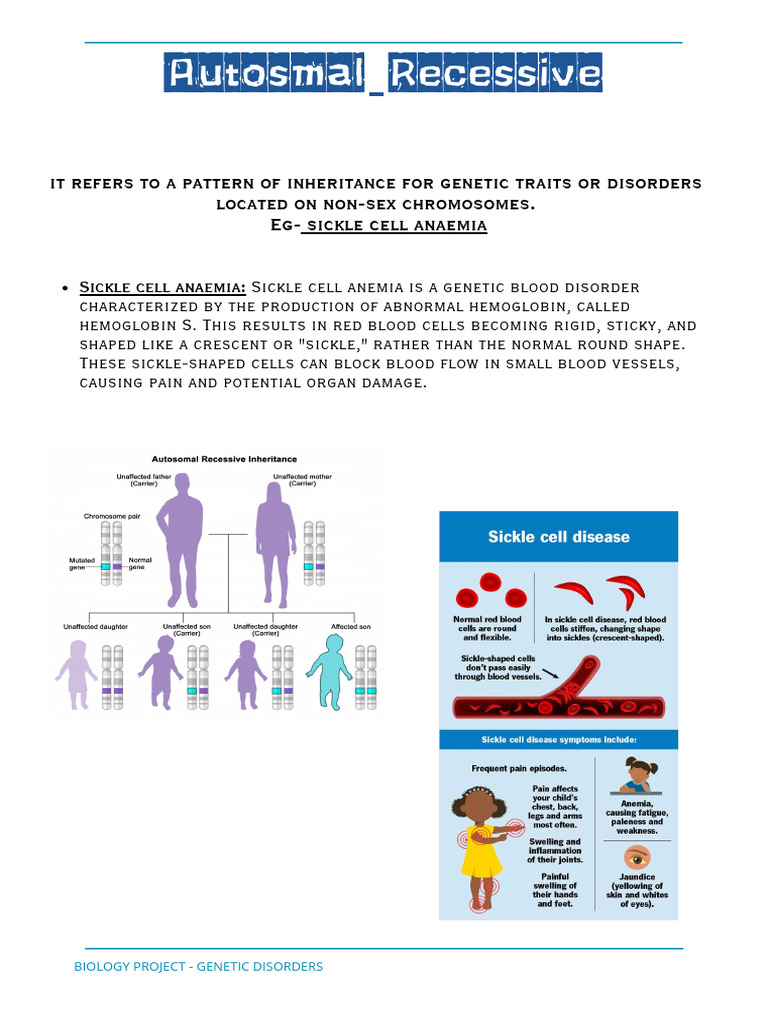 Autosomal Recessive Inheritance | PDF