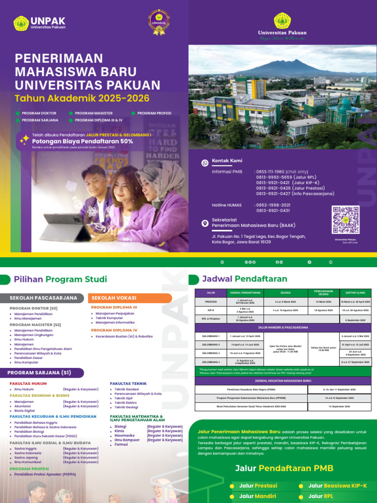 Brosur PMB Unpak 2025 202 | PDF