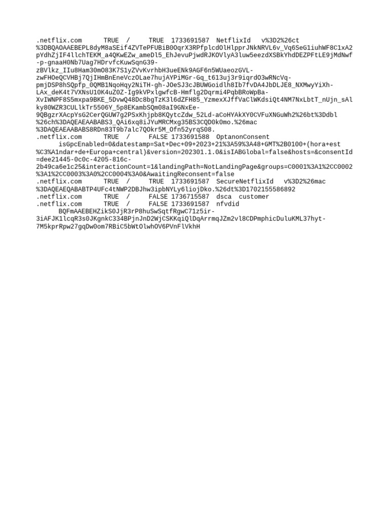 Netflix Cookie Data Analysis | PDF