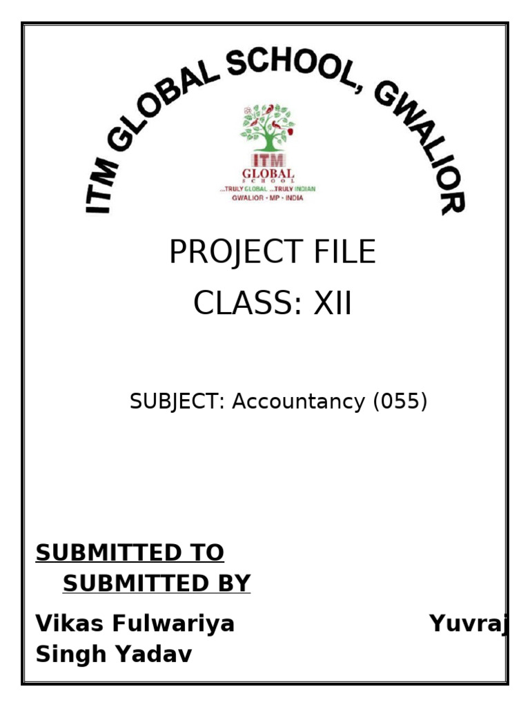 Accounts Front Page | PDF