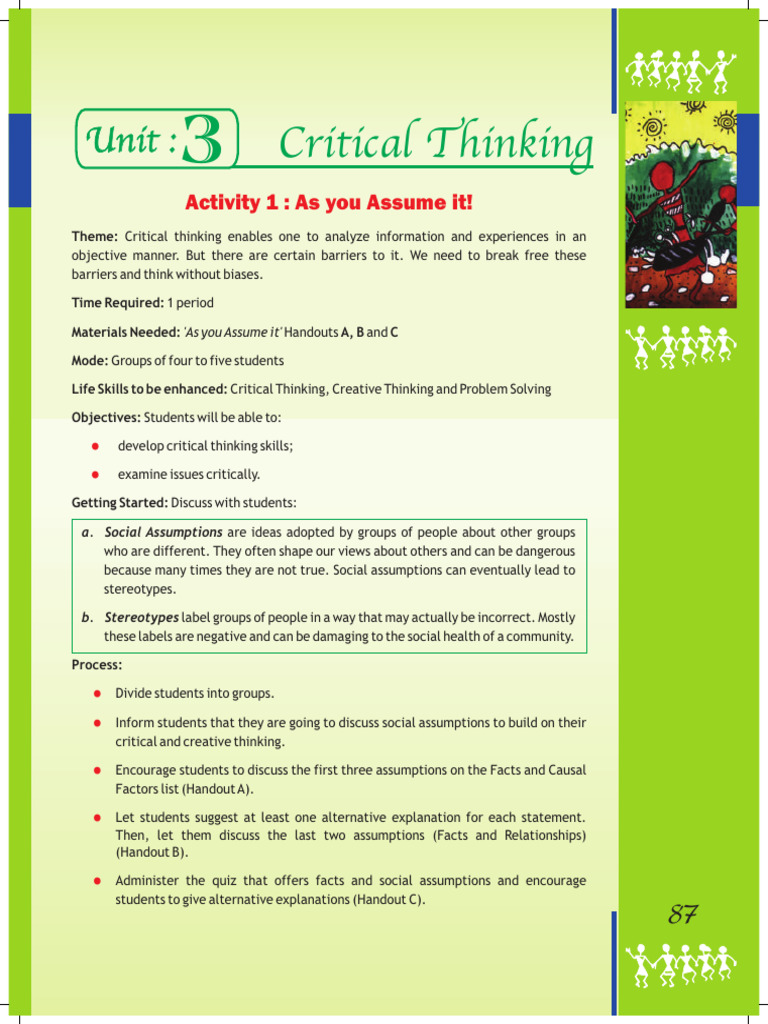 Critical Thinking | PDF | Critical Thinking | Thought