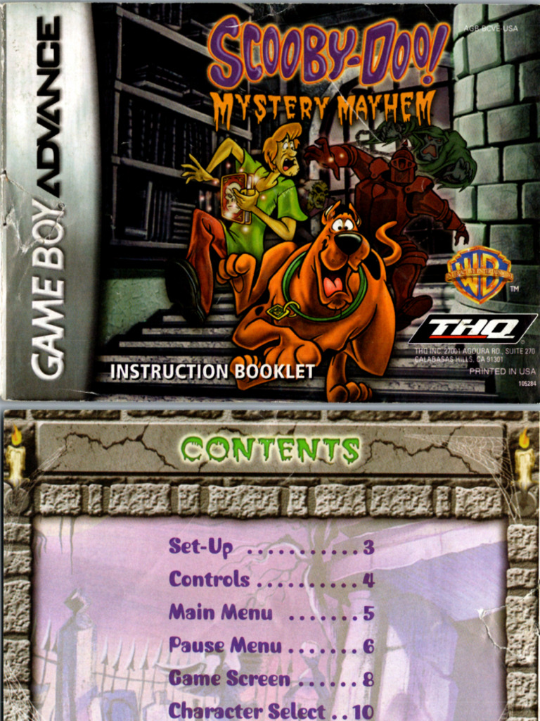2 Games in 1 - Scooby-Doo! - Mystery Mayhem + Scooby-Doo and the Cyber Chase (USA) | PDF