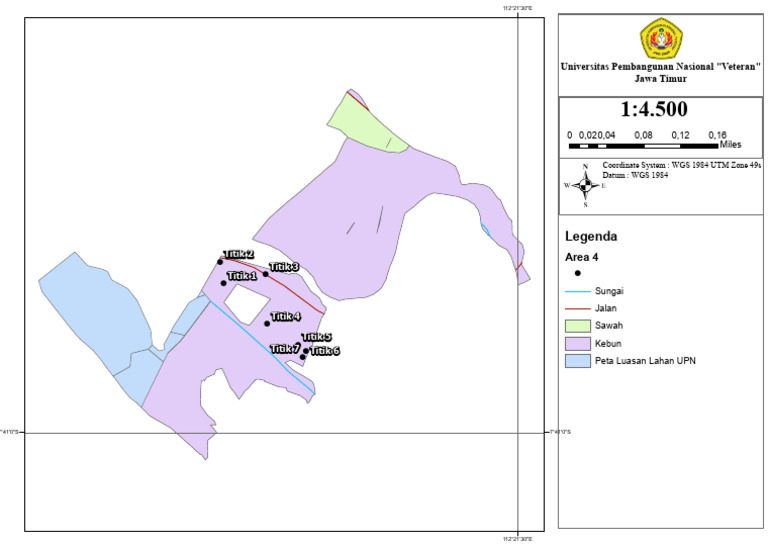 Peta Titik Sampling Praktikum Lapang | PDF