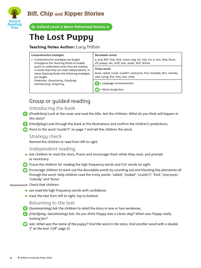 Ort BCK Lostpuppy Tns | PDF | Human Communication | Learning
