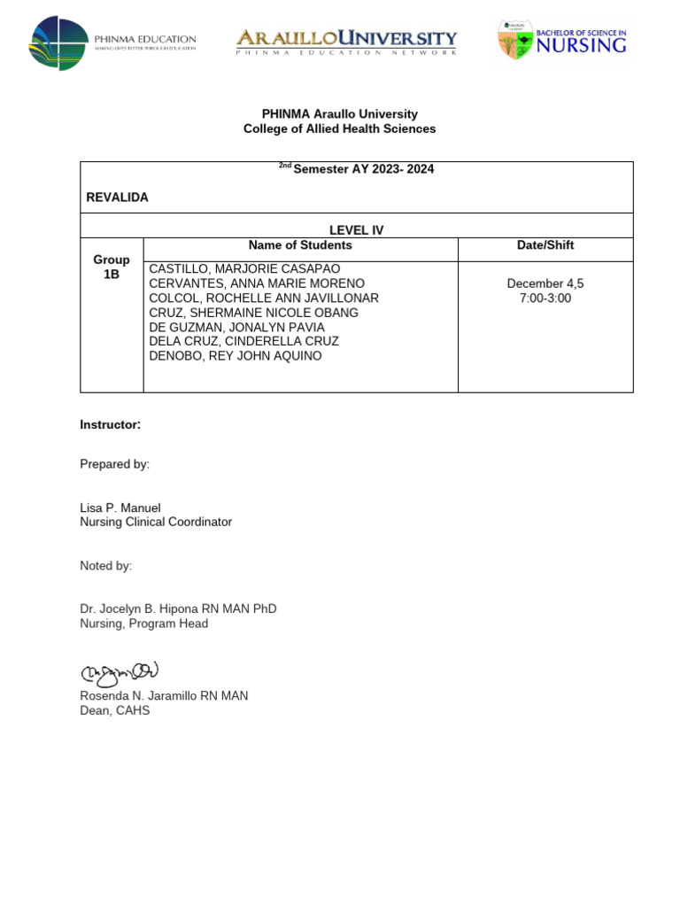 Revalida 1ST Batch | PDF