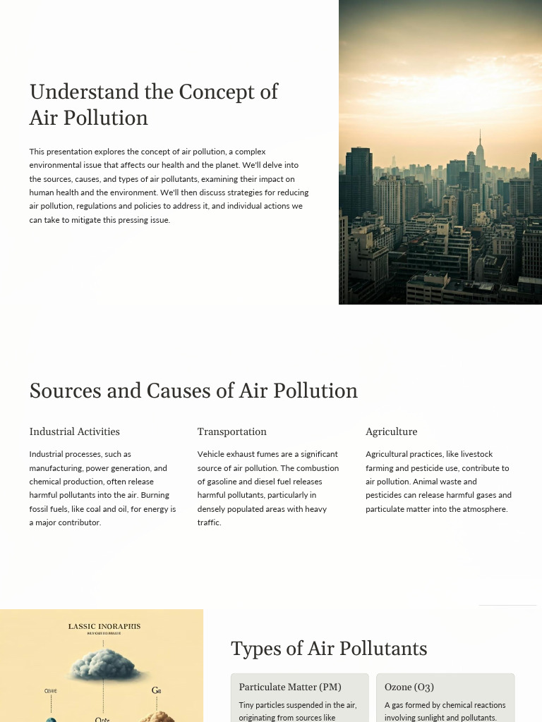 Understanding Air Pollution Causes & Solutions | PDF | Air Pollution ...