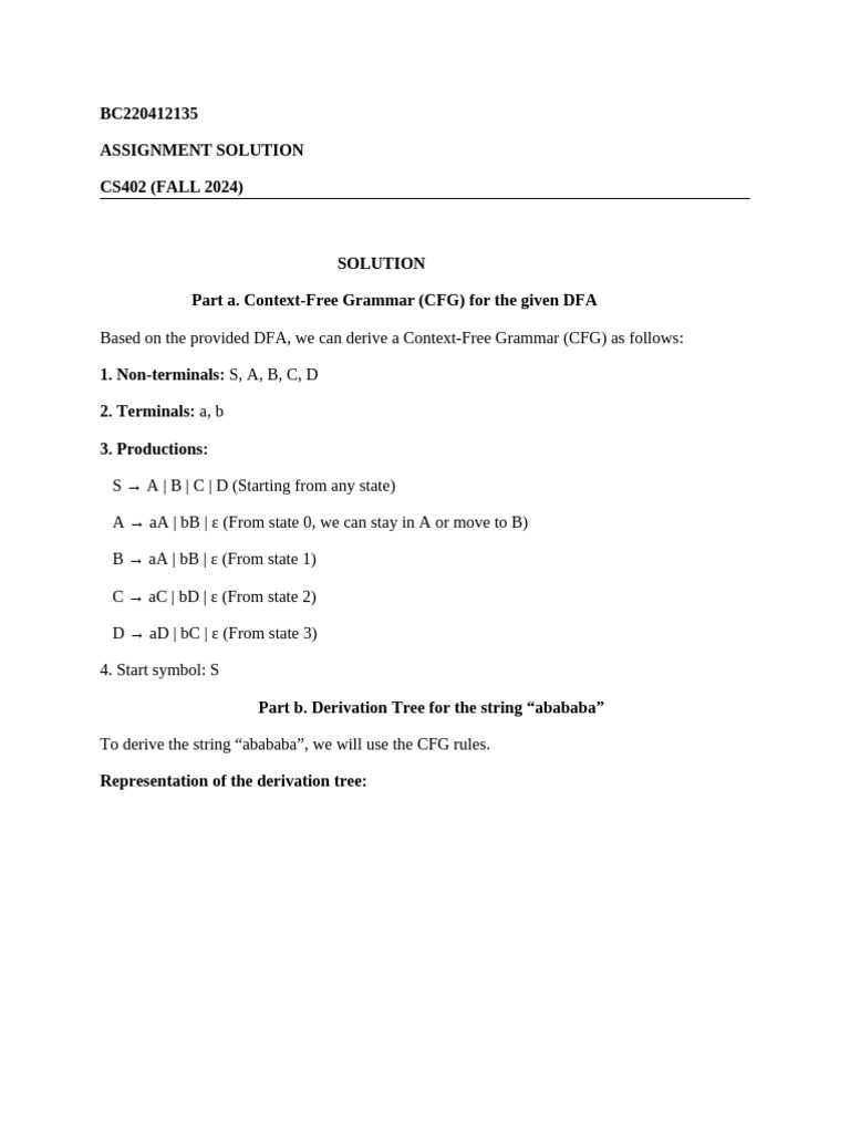 assingment cs 201 solution | PDF