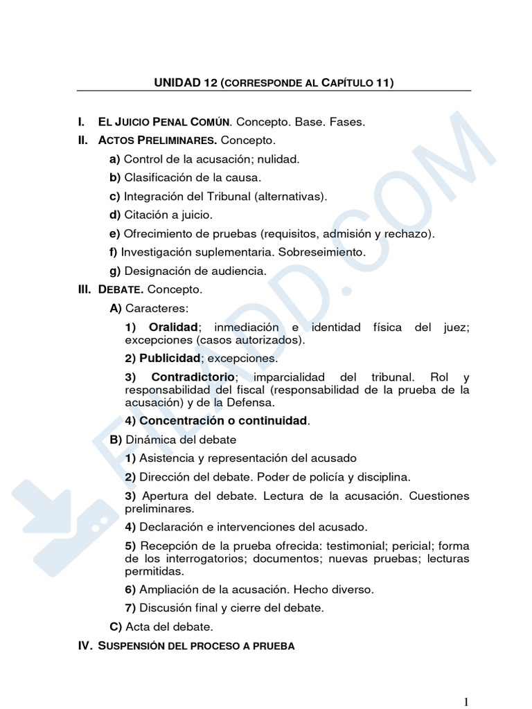 UNIDAD 11 Manual - El Juicio Corresp Cap 11 | PDF | Fiscal | Jurisdicción