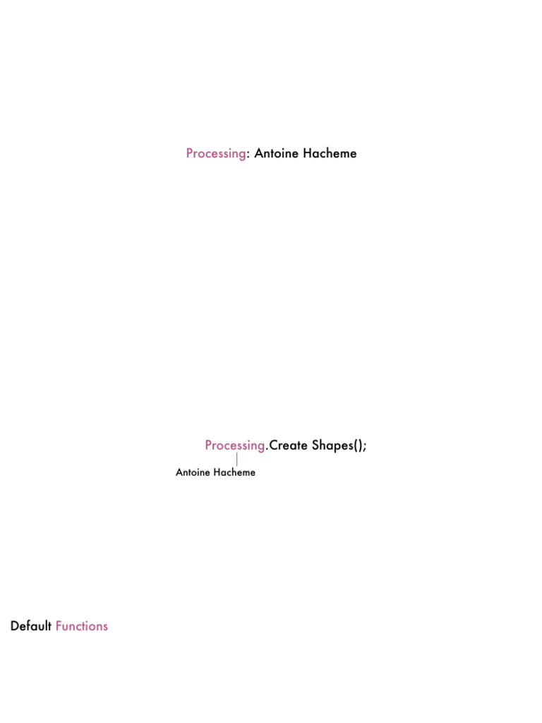 Processing Shapes Animations Interactions | PDF | Shape | Computer Programming