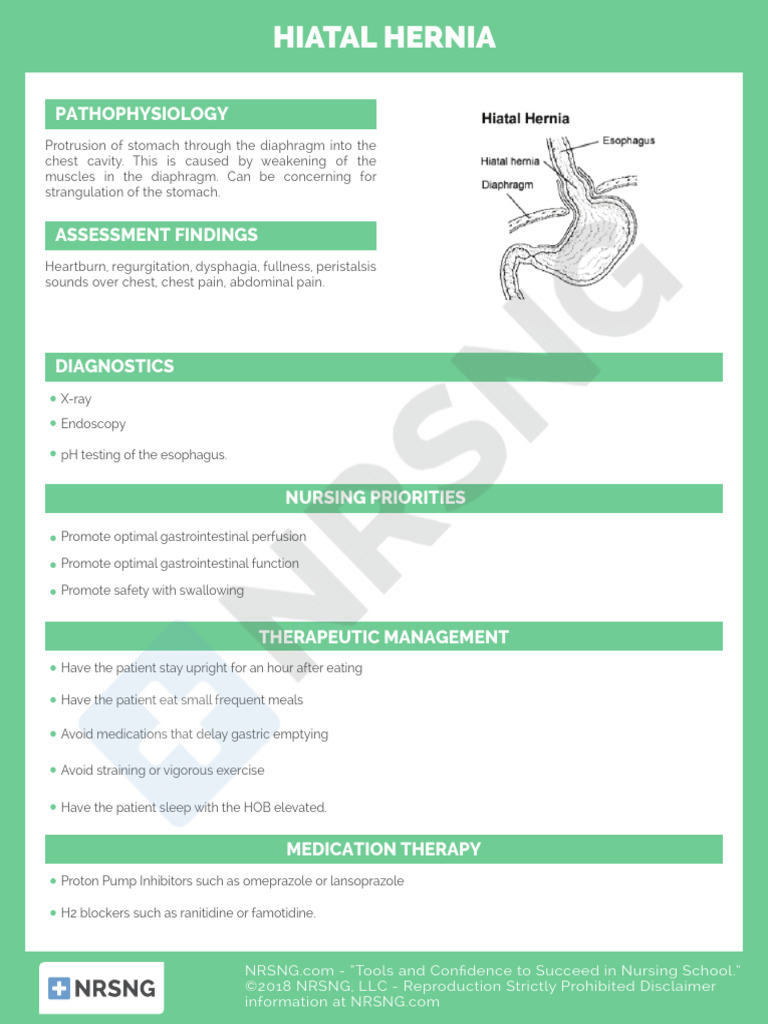 Cs Gi 007 Hiatal Hernia Patho Chart | PDF