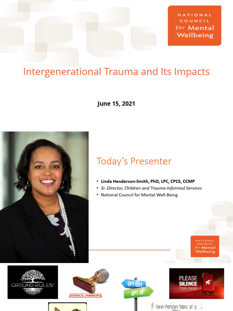 Indiana DMHA Intergenerational Trauma - FINAL | PDF | Prejudices ...