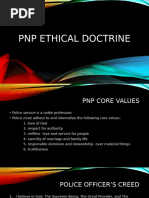 PNP Creed and Core Values | PDF | Police | Integrity