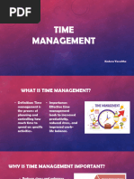 Time Management - PPT | PDF