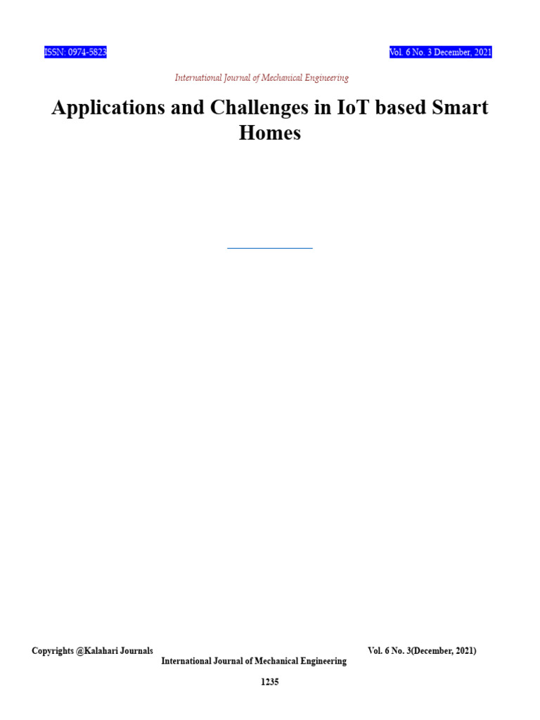 Paper 1 Challenges in Iot | PDF | Internet Of Things | Home Automation