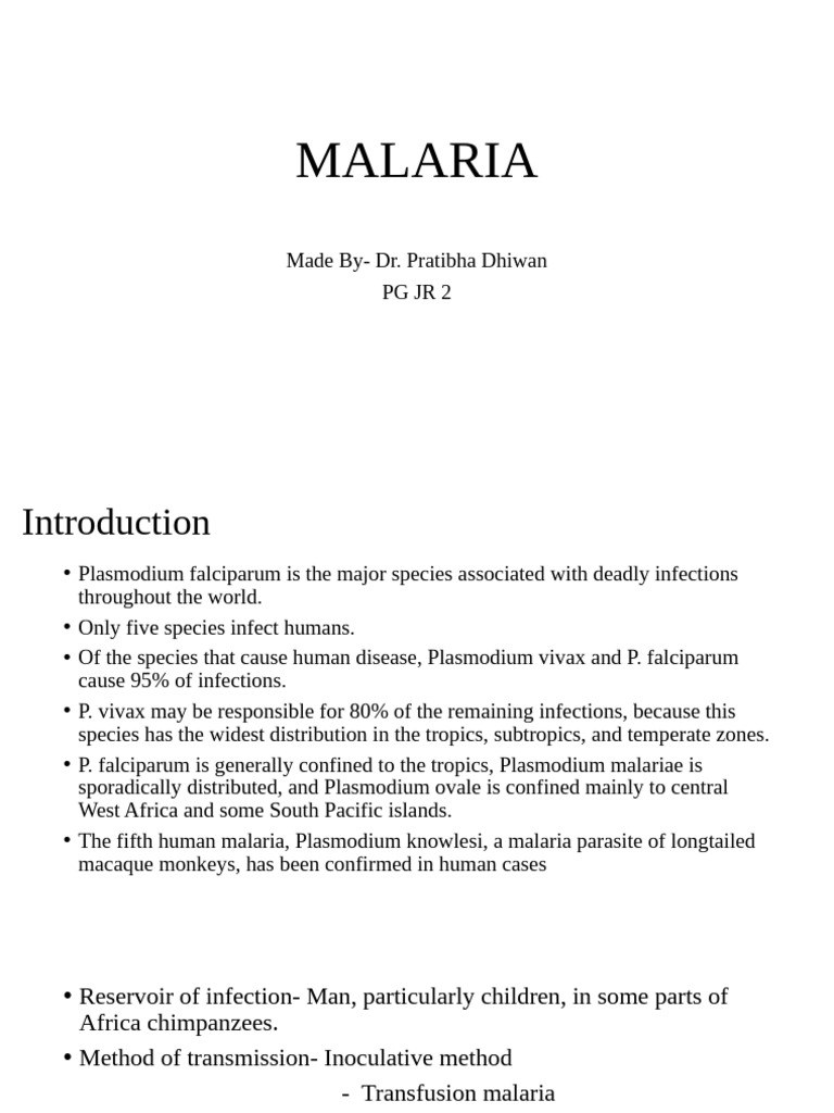 Malaria | PDF | Plasmodium | Malaria