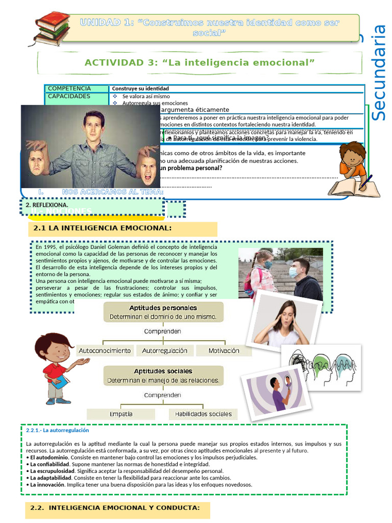 Inteligencia Emocional en Secundaria | PDF | Las emociones ...