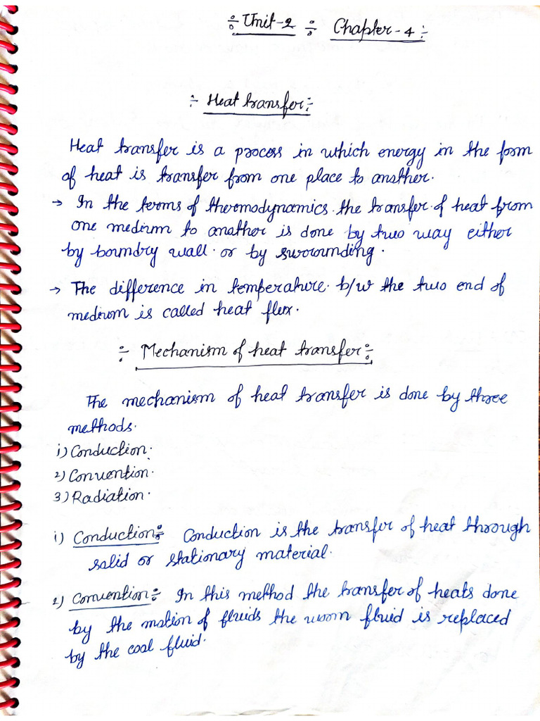 Unit 2 Engineering Heat Transfer 1 Pdf