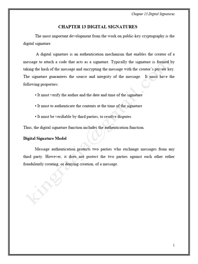 Authentication of Digital Signature | PDF | Public Key Cryptography | Key (Cryptography)