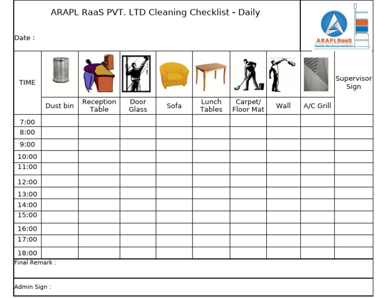 New Housekeeping Chart | PDF
