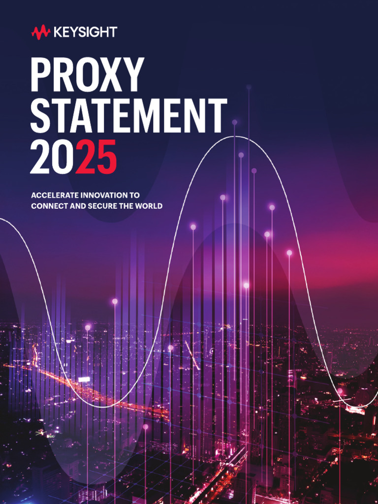 2025_keysight_proxy-statement | PDF | Equity (Finance) | Corporate ...