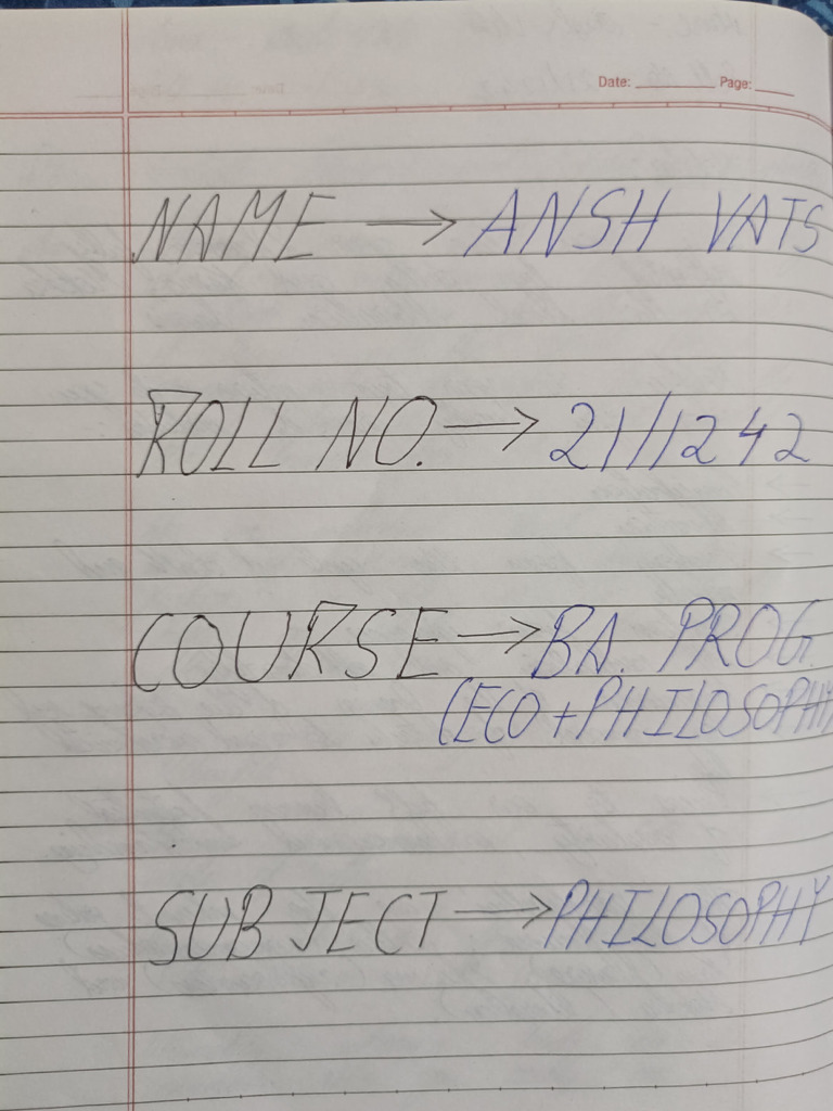 Ansh Vats, Philosophy Assignment | PDF