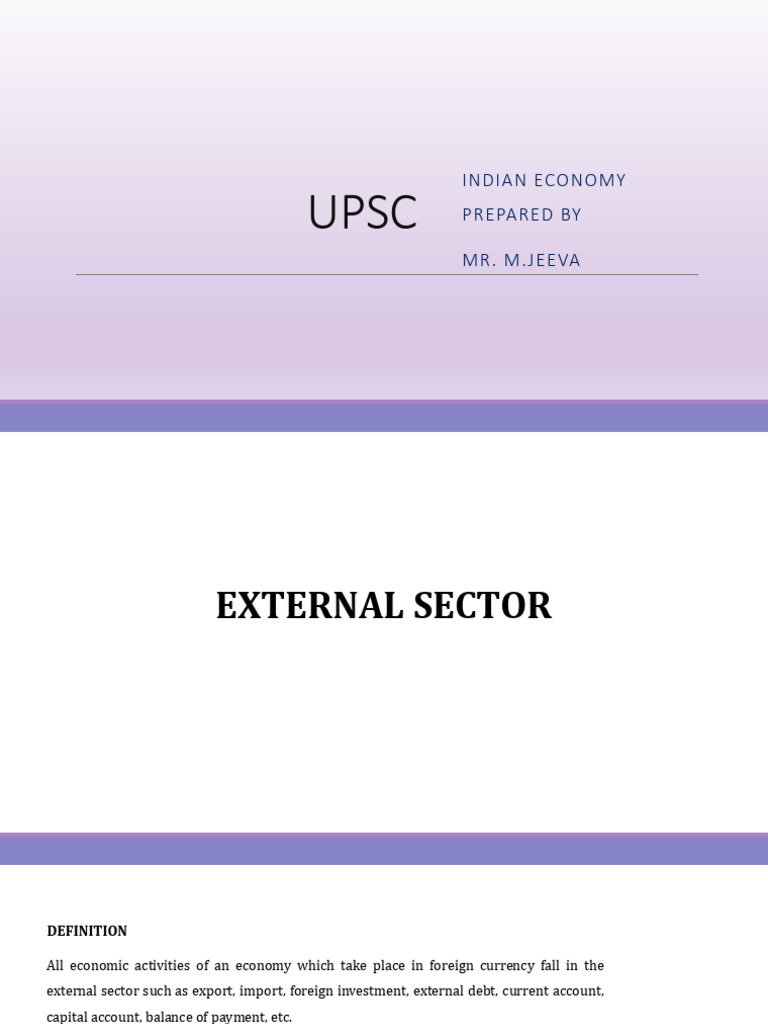 Upsc - External Sector, WB, IMF, WTO | PDF | Special Drawing Rights ...