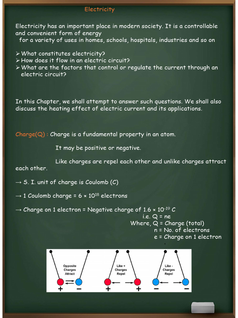 Electricty Class Notes X | PDF | Voltage | Series And Parallel Circuits