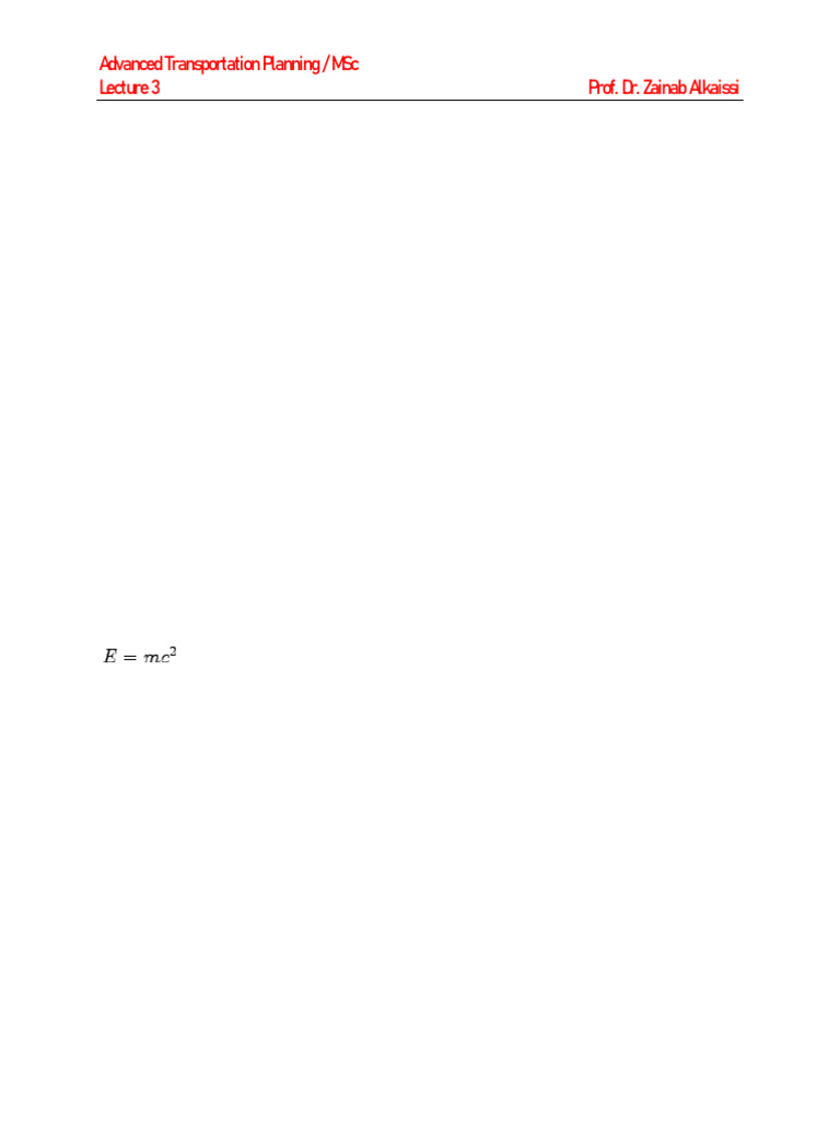 Travel Demand Modeling Overview | PDF | Conceptual Model | Mathematical ...