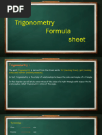 Class 10 Trigonometry Formulas | PDF